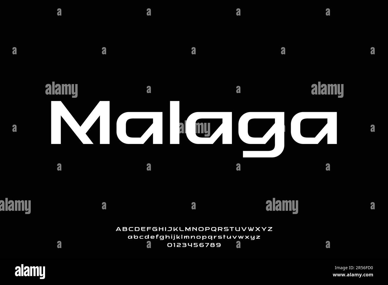 Unique modern creative font vector with numeral and lowercase ...