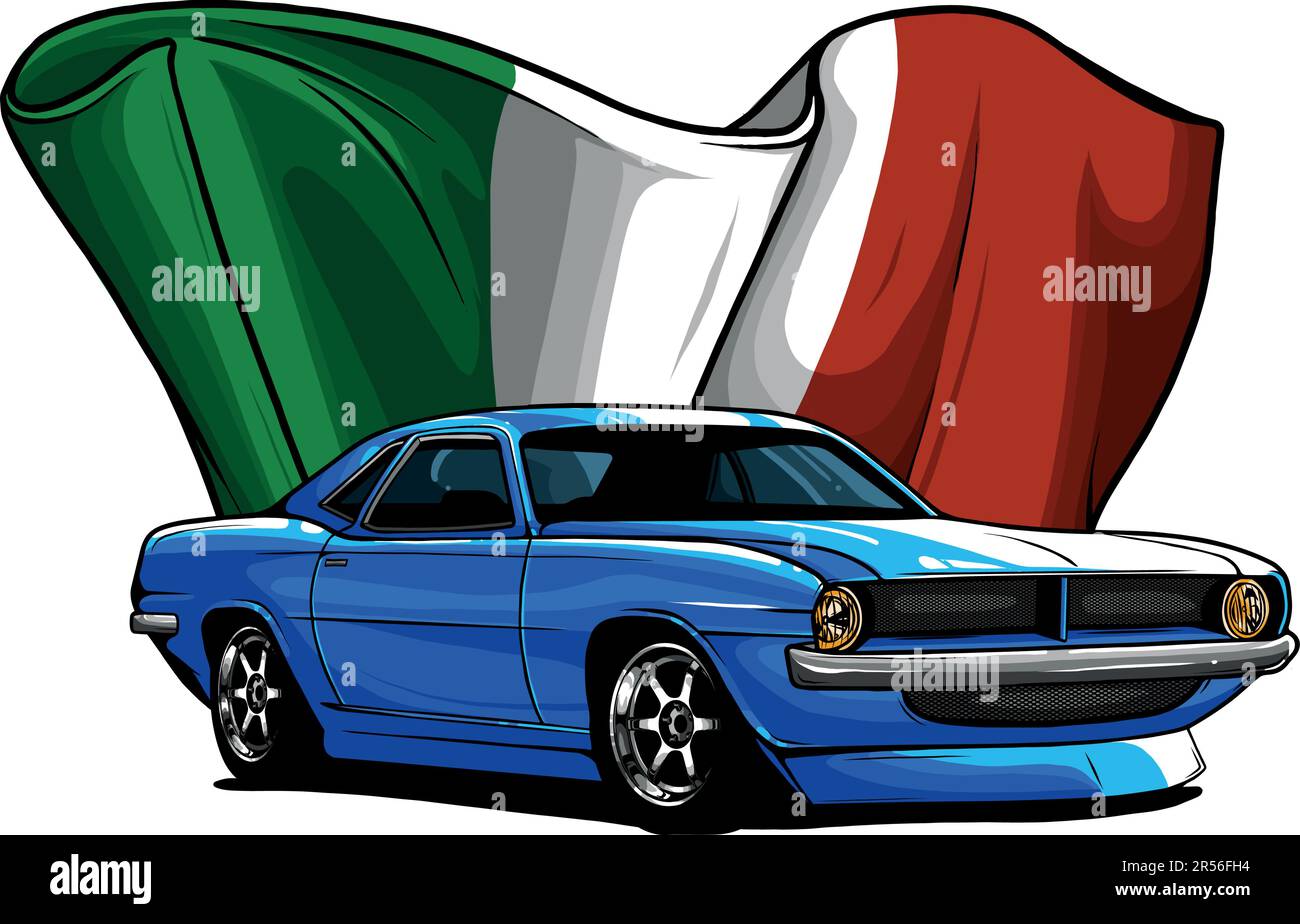 Vintage italy sports car Stock Vector Images - Alamy