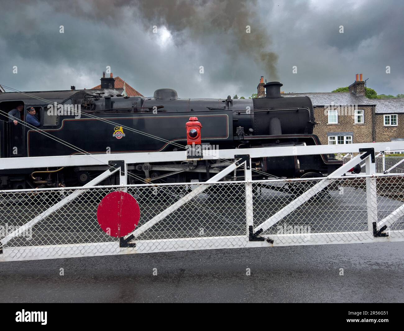 Level Crossing Barrier at Grosmont Train Station Stock Photo - Alamy