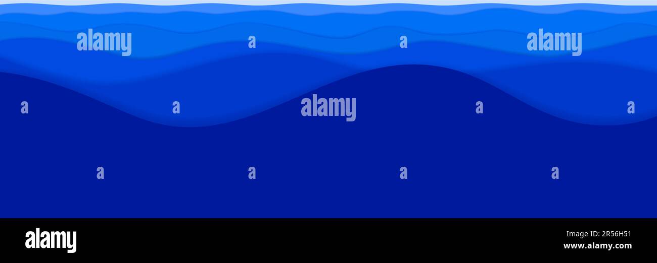 Horizon line water blue Stock Vector Images - Alamy