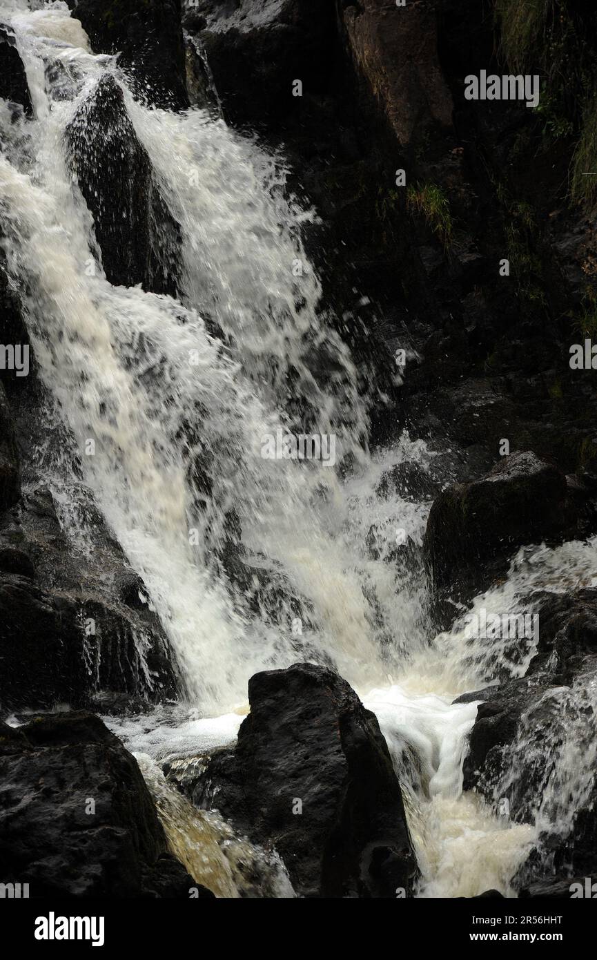 The Afon Lliw Waterfall Stock Photo - Alamy