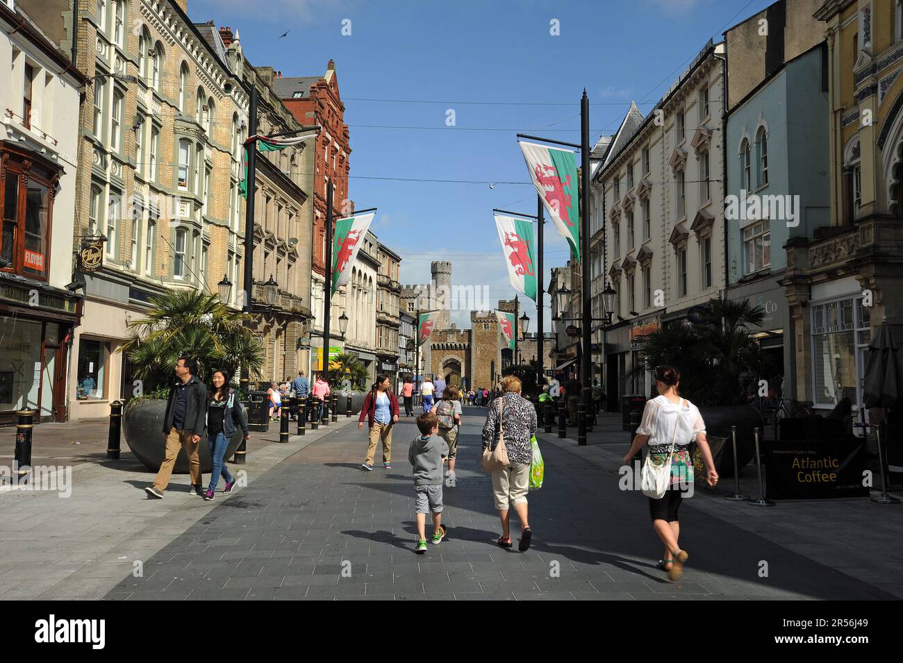 High Street, Cardiff Stock Photo - Alamy