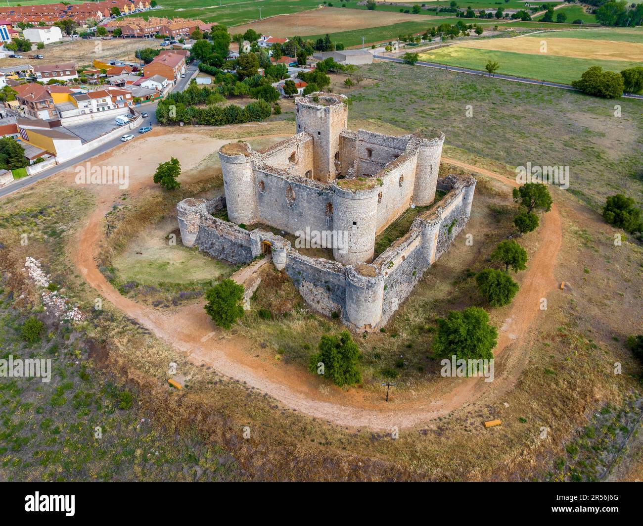 Castle palace of Pioz in the province of Guadalajara, built at the end ...