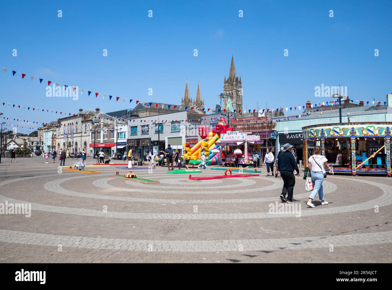 A view of Lemon Quay in Truro, Cornwall,UK Stock Photo - Alamy