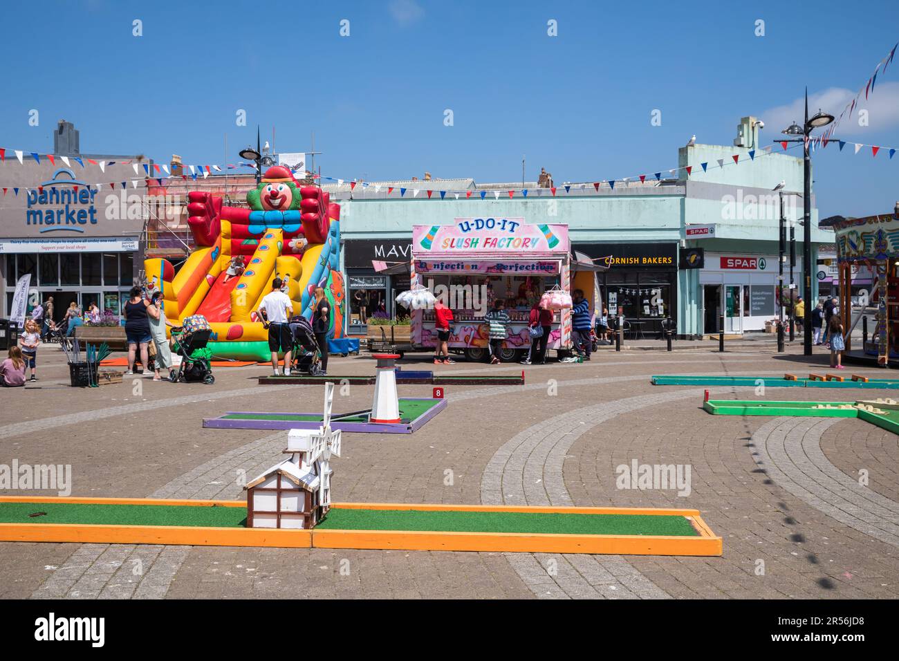 A view of Lemon Quay in Truro, Cornwall,UK Stock Photo - Alamy