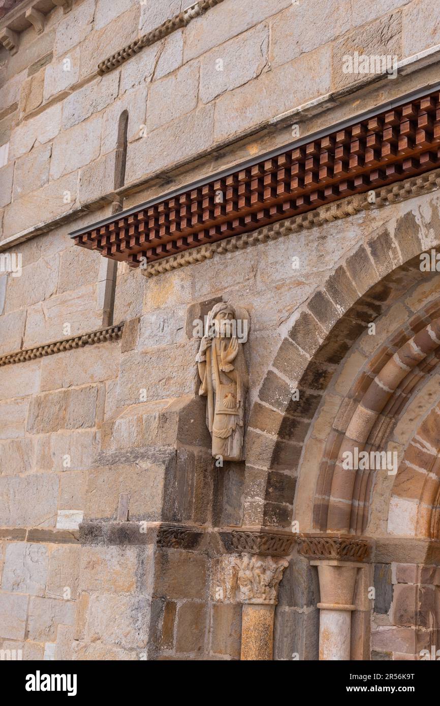 Santiago pilgrim sculpture Romanesque Church of Santa Marta de Tera XI ...