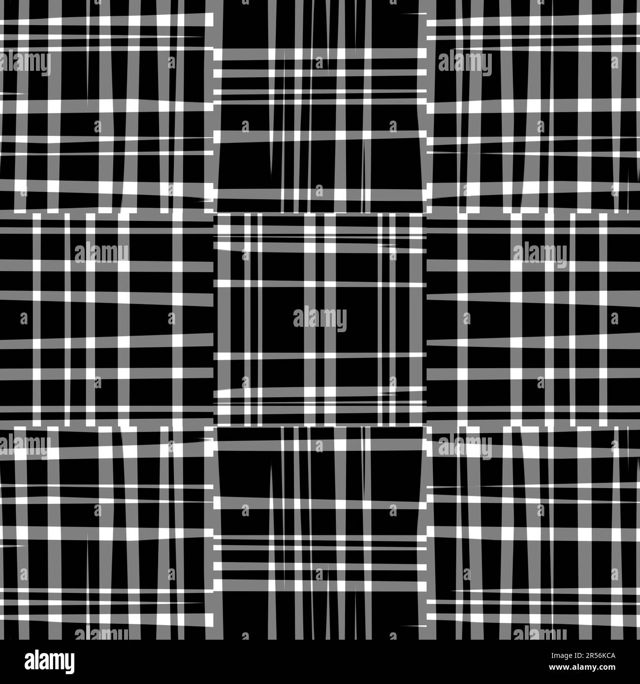 Black and white modern plaid pattern. Seamless monochrome tartan design ...