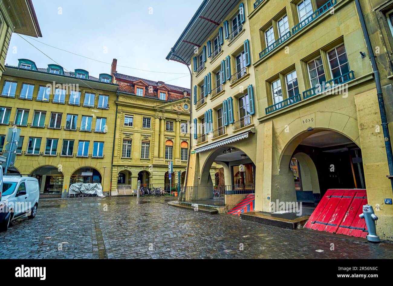 The Walking arcades are the distinguishing features of old Bernese ...