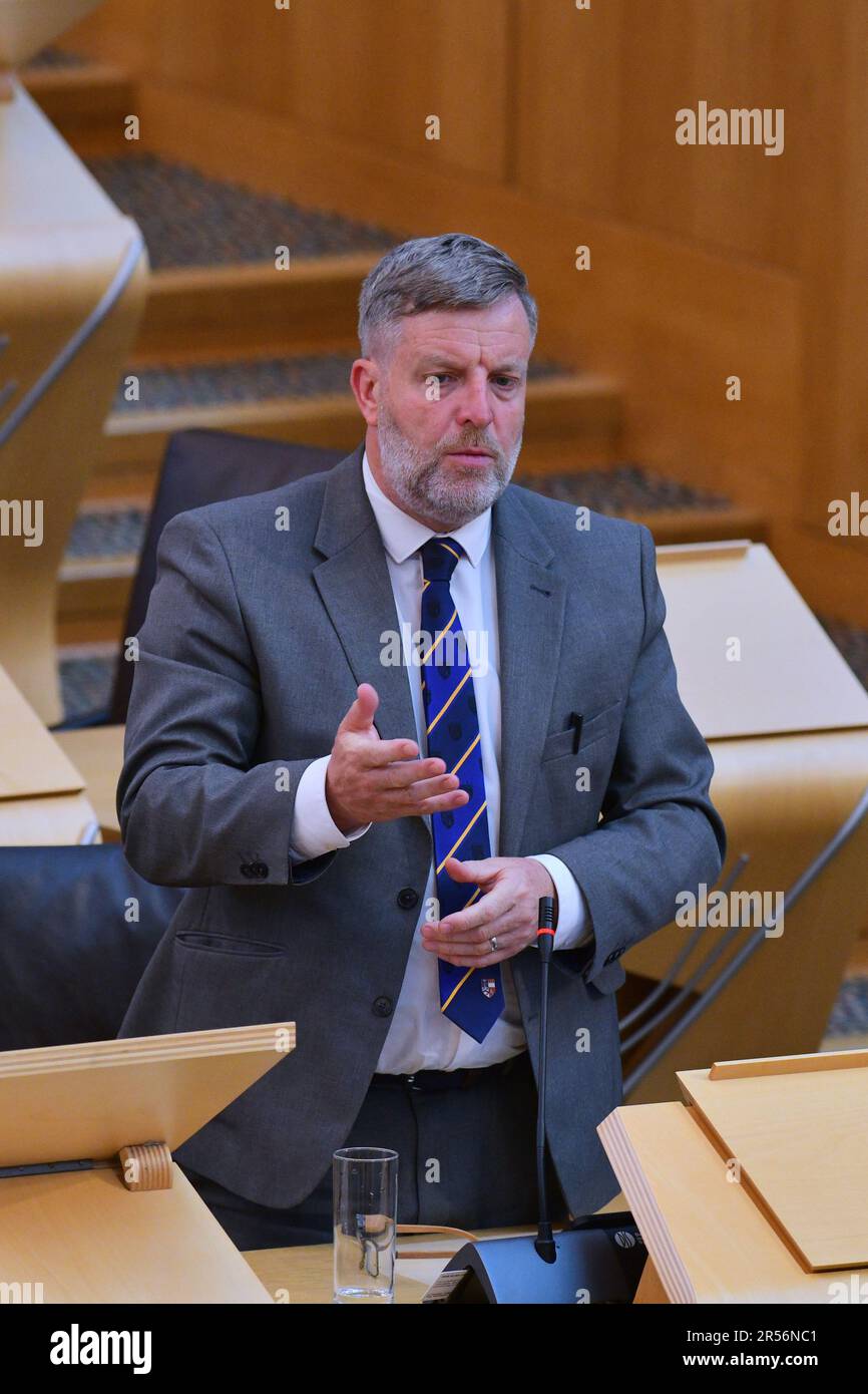 Edinburgh Scotland, UK 01 June 2023. Finlay Carson at the Scottish ...