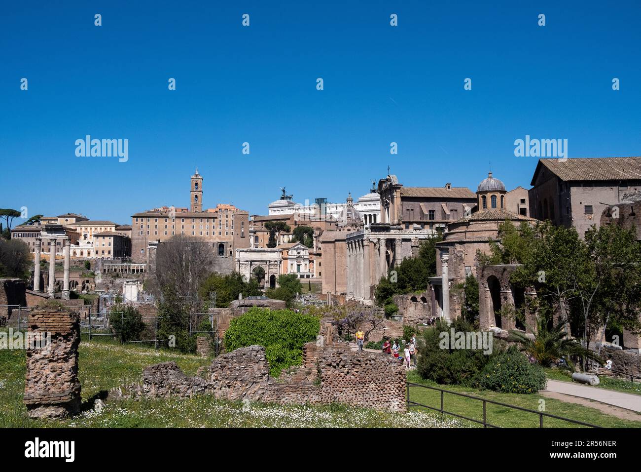 Italy, Roma, 2022-04-14. Tourism through the city of Rome, the Italian ...
