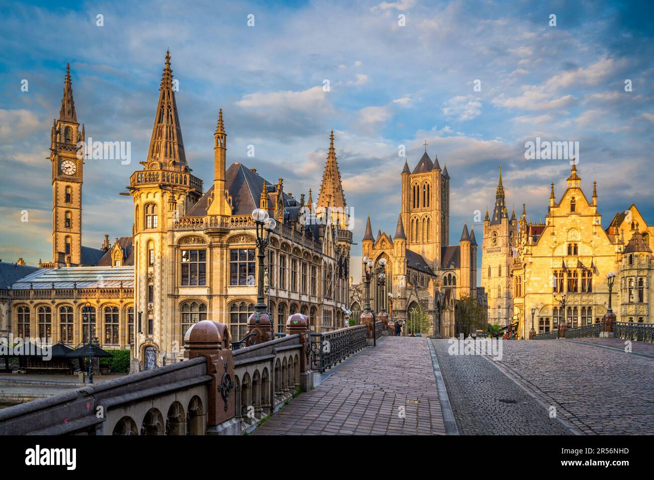 Ghent old town skyline hi-res stock photography and images - Alamy