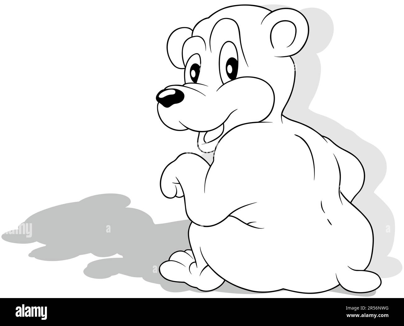 Sitting Bear Drawing