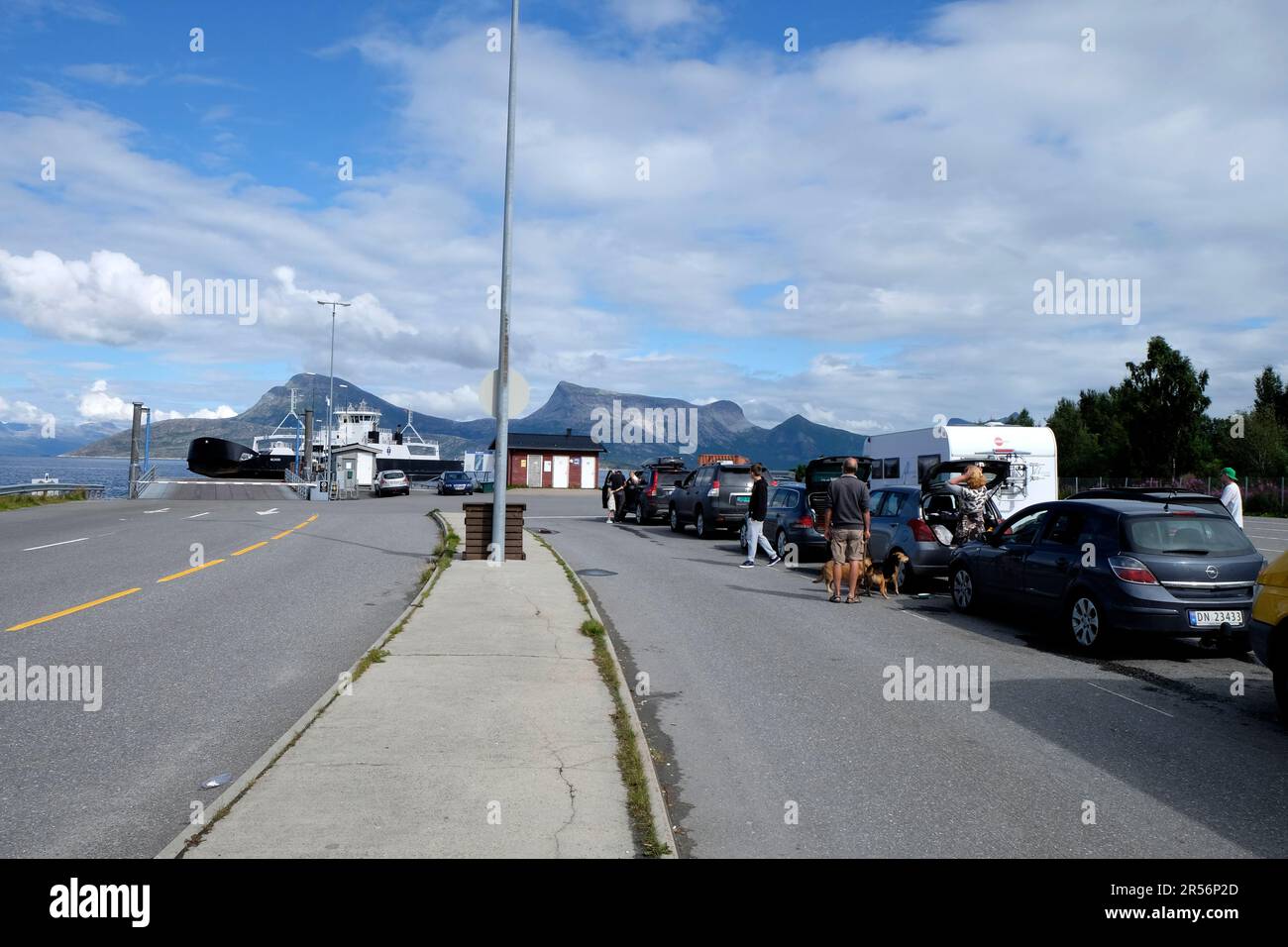 Norway. Ferry from Bognes to Lodingen Stock Photo - Alamy
