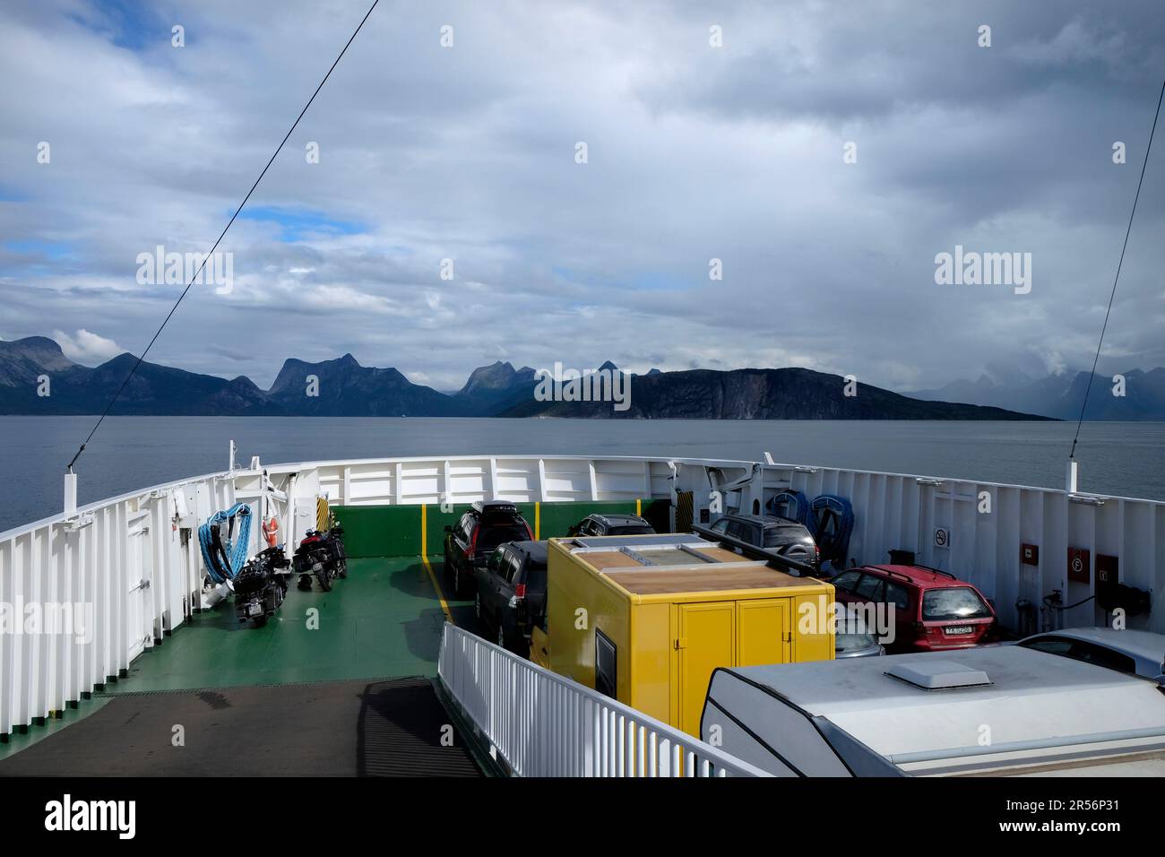 Norway. Ferry from Bognes to Lodingen Stock Photo - Alamy