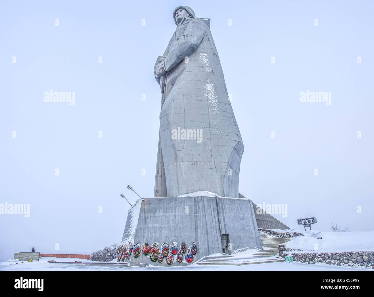Murmansk, Russia. Monument To the Defenders of the Soviet Arctic during ...