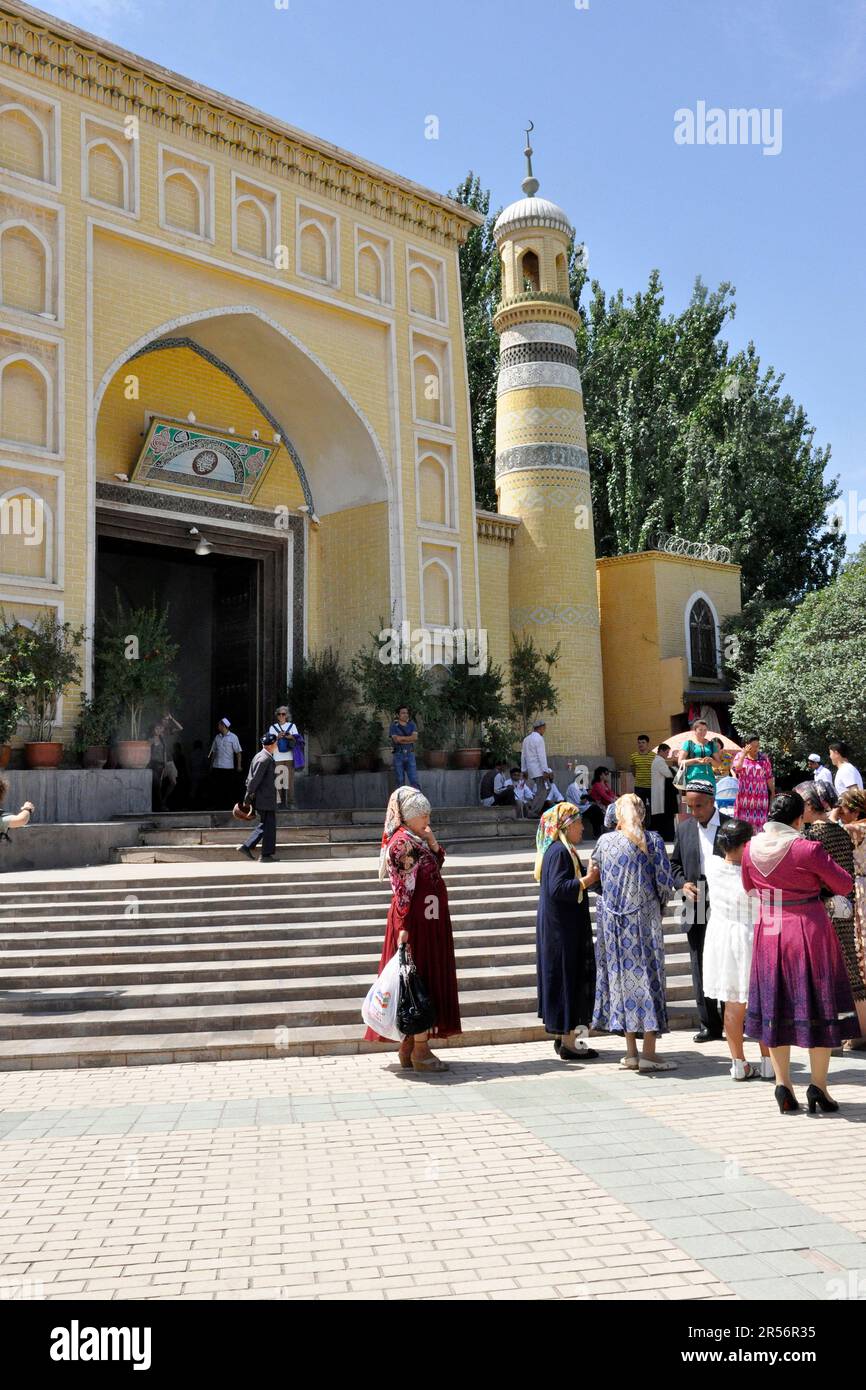 China. Xinjiang. Kashgar. Id Kad mosque Stock Photo - Alamy