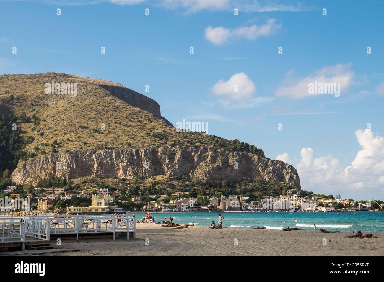 Mondello beach sicily hi-res stock photography and images - Alamy