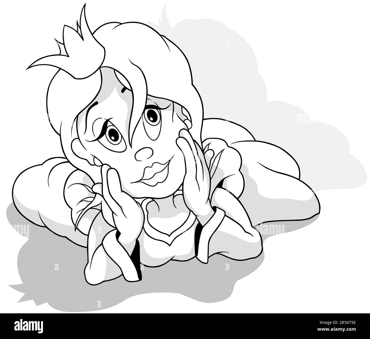 Black white drawing on ground Black and White Stock Photos & Images - Alamy