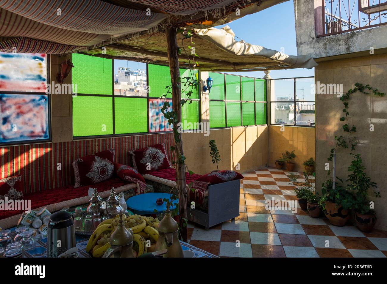 Morocco. Tangier. local riad Stock Photo - Alamy