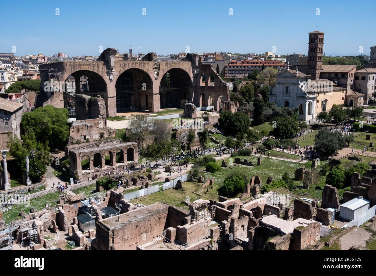 Italy, Roma, 2022-04-14. Tourism through the city of Rome, the Italian ...