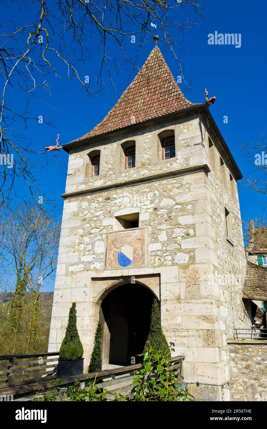 Tower door. Schaffhausen. Switzerland Stock Photo - Alamy