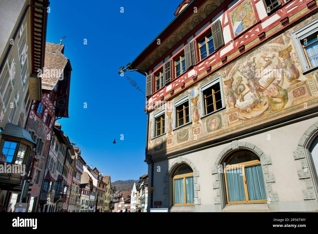 Traditional house. Stein am Rhein. Switzerland Stock Photo - Alamy