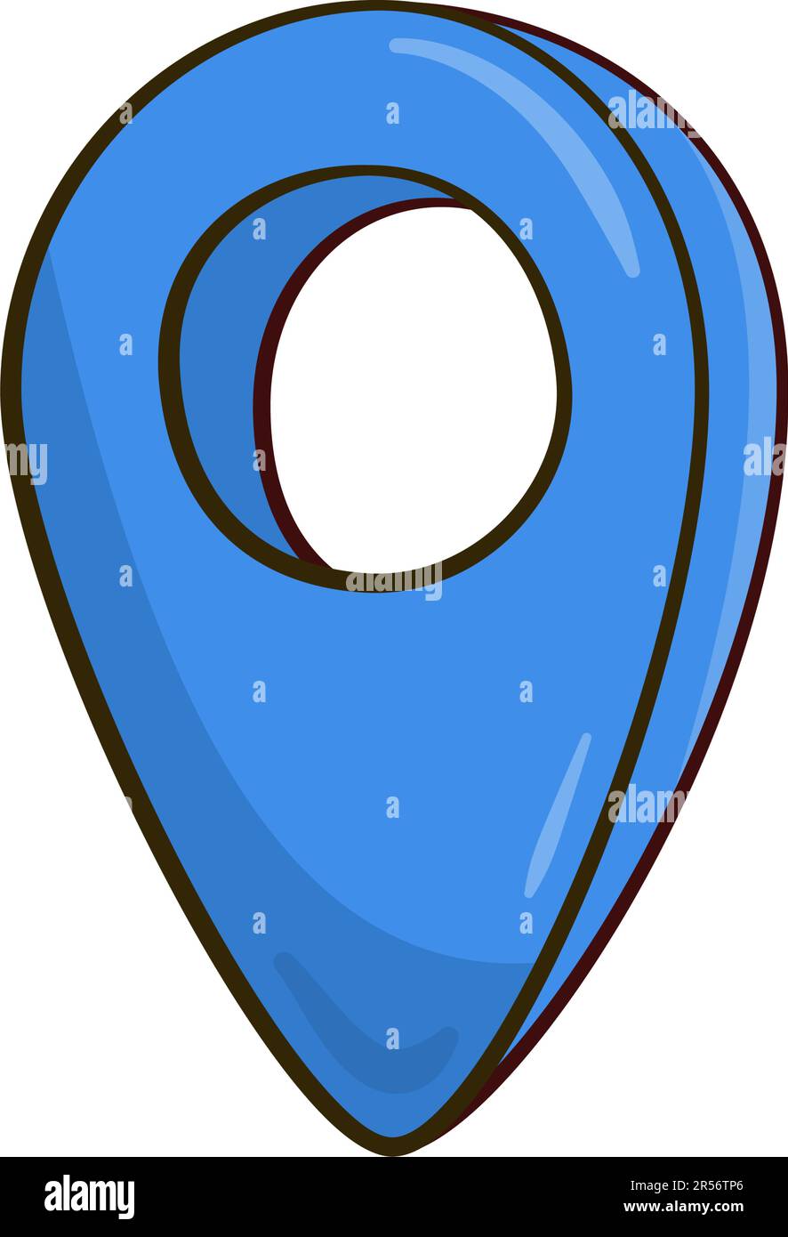 Map pin place marker. Location pin isolated. Cartoon. Vector ...