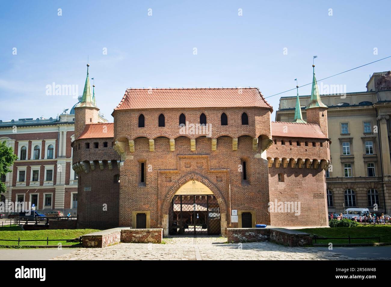 Poland. Krakow. Barbican fortress Stock Photo - Alamy