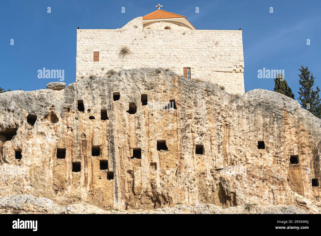 Orthodox church "Saint John al sheer" in Amioun, trogloditic graves ...