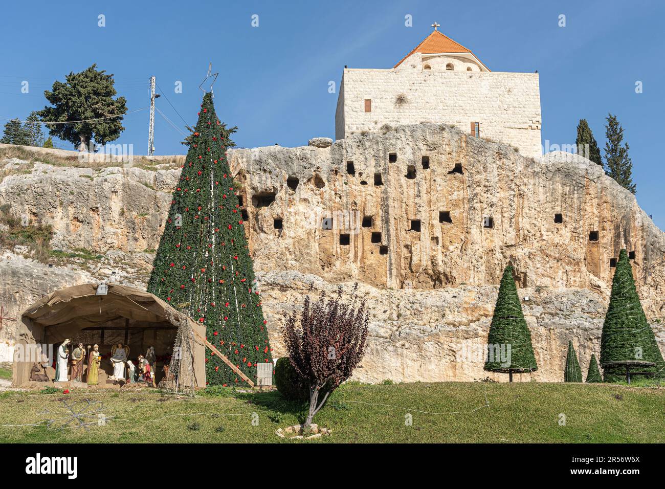 Orthodox church "Saint John al sheer" in Amioun, trogloditic graves ...