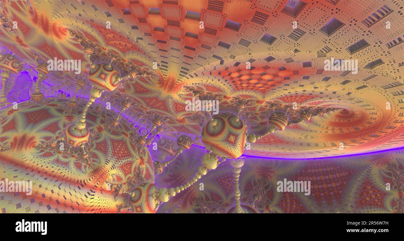 the surface of an alien planet under an alien sun 3d rendering Stock ...