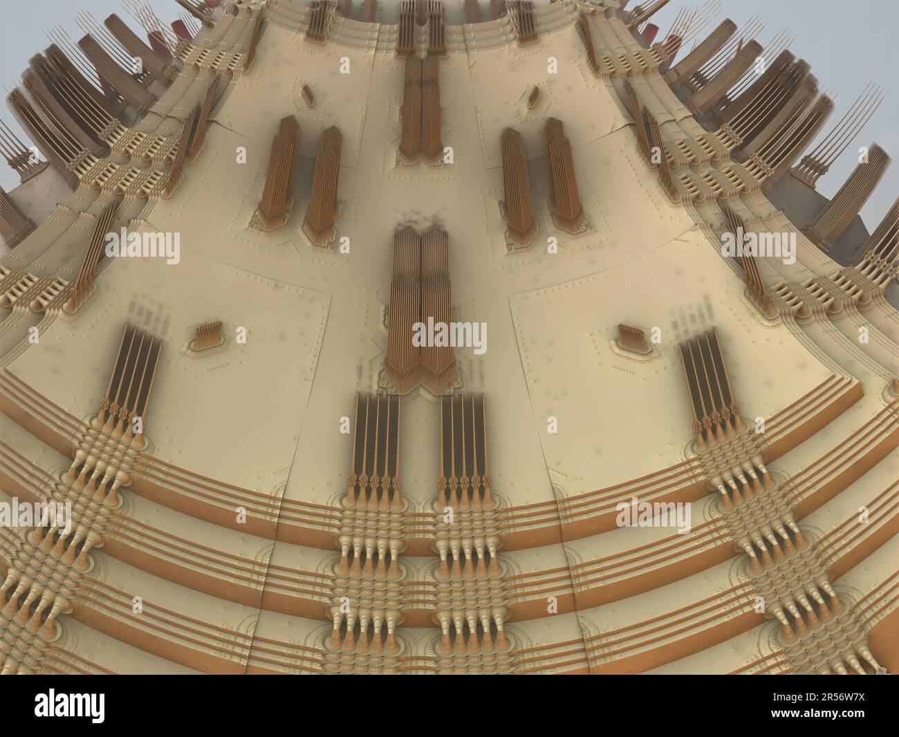 the surface of an alien planet under an alien sun 3d rendering Stock ...