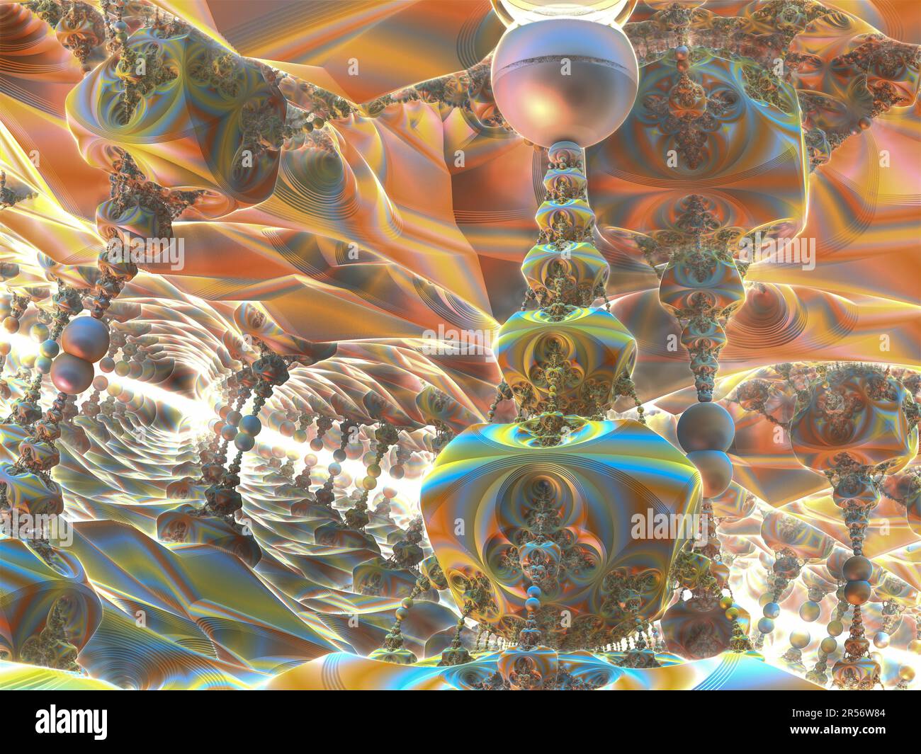 the surface of an alien planet under an alien sun 3d rendering Stock ...