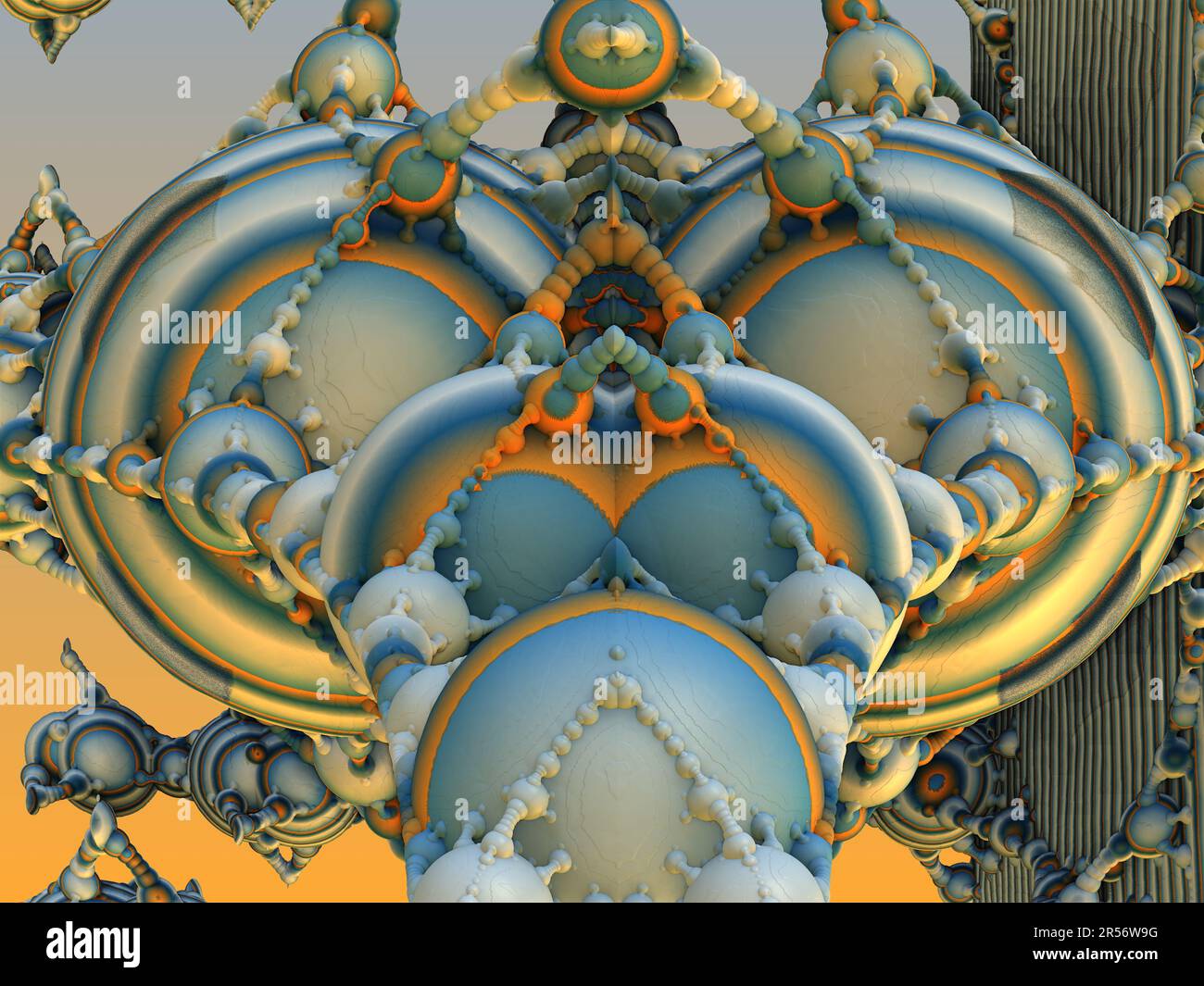 the surface of an alien planet under an alien sun 3d rendering Stock ...