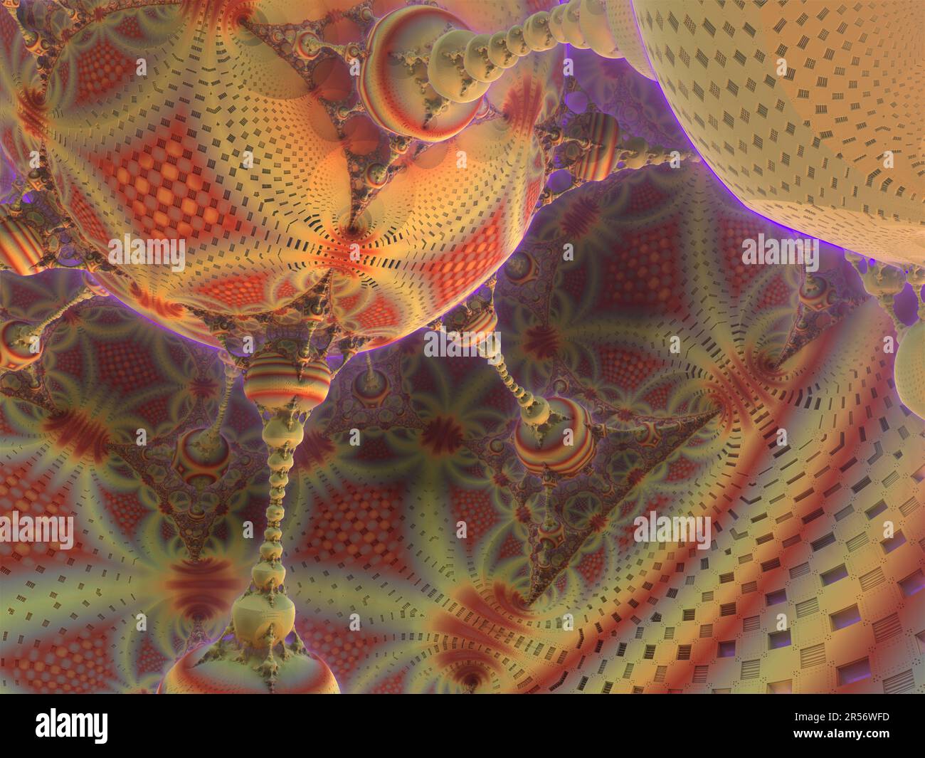 the surface of an alien planet under an alien sun 3d rendering Stock ...