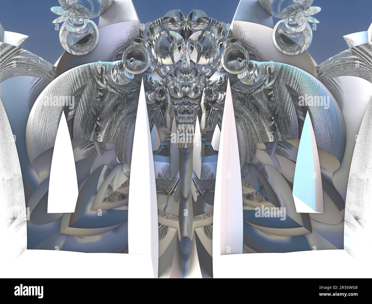 the surface of an alien planet under an alien sun 3d rendering Stock ...