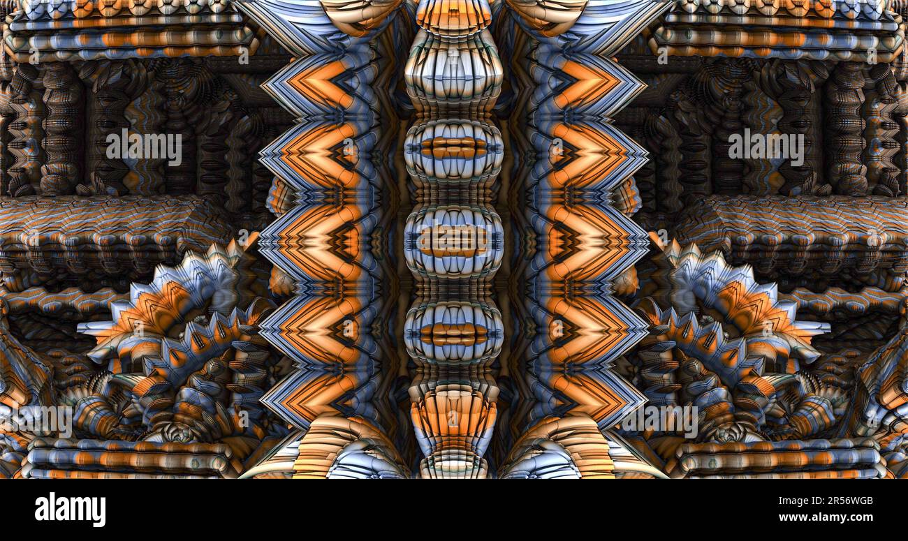 the surface of an alien planet under an alien sun 3d rendering Stock ...