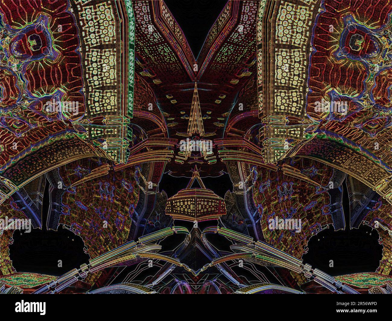 the surface of an alien planet under an alien sun 3d rendering Stock ...