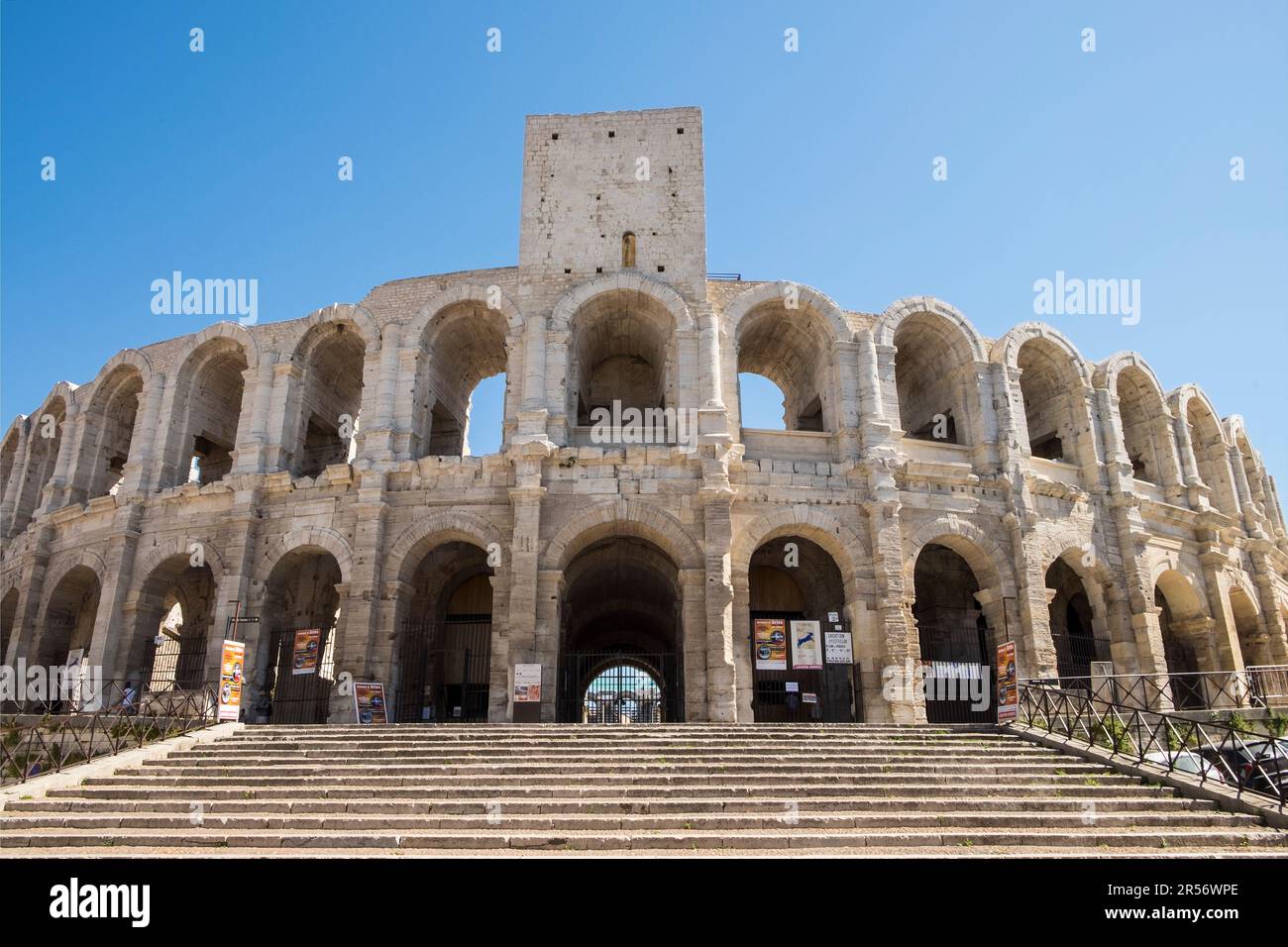 Les arenes. Roman Amphitheater. Arles. France Stock Photo - Alamy