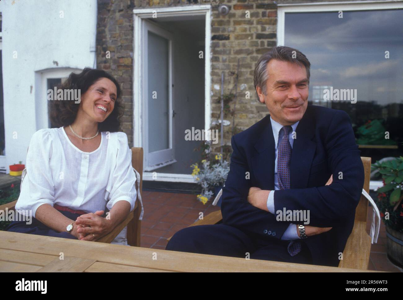 David Owen MP (Lord Owen) and wife Debbie. British Politician 1980s ...