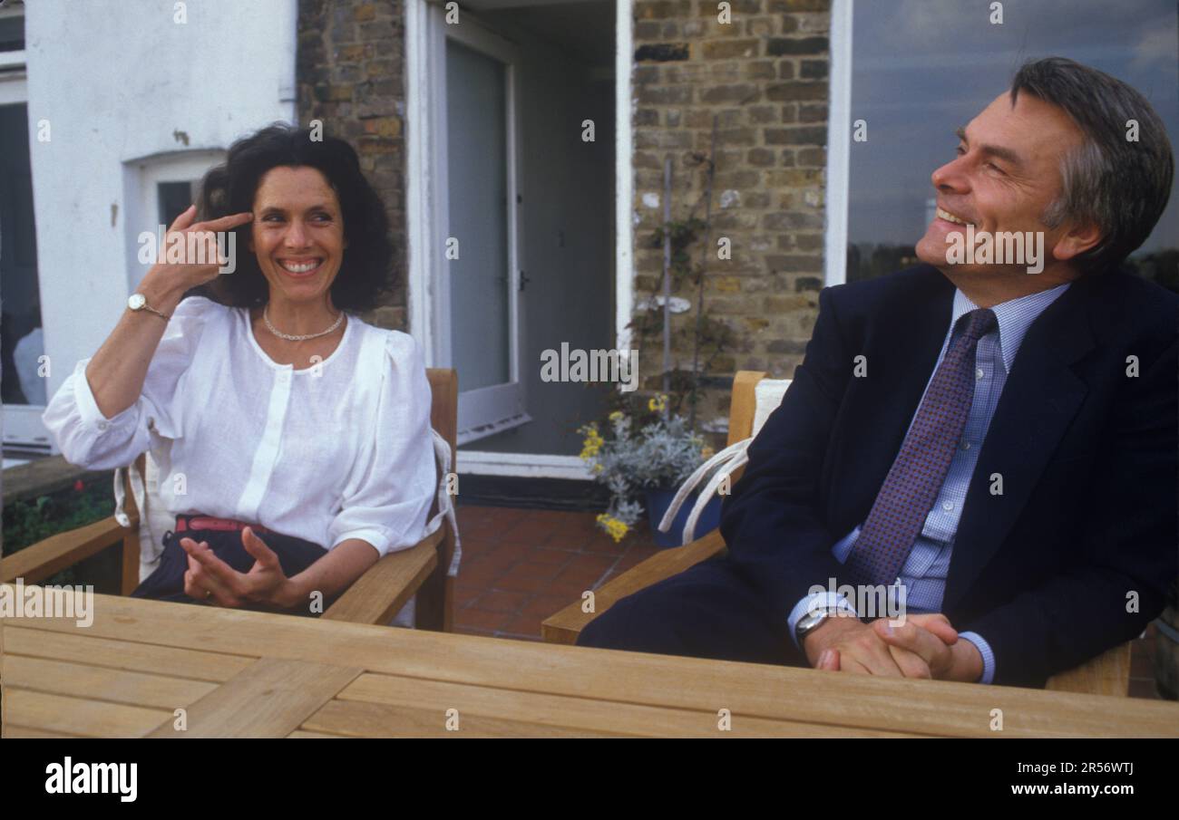 David Owen MP (Lord Owen) and wife Debbie. British Politician 1980s ...