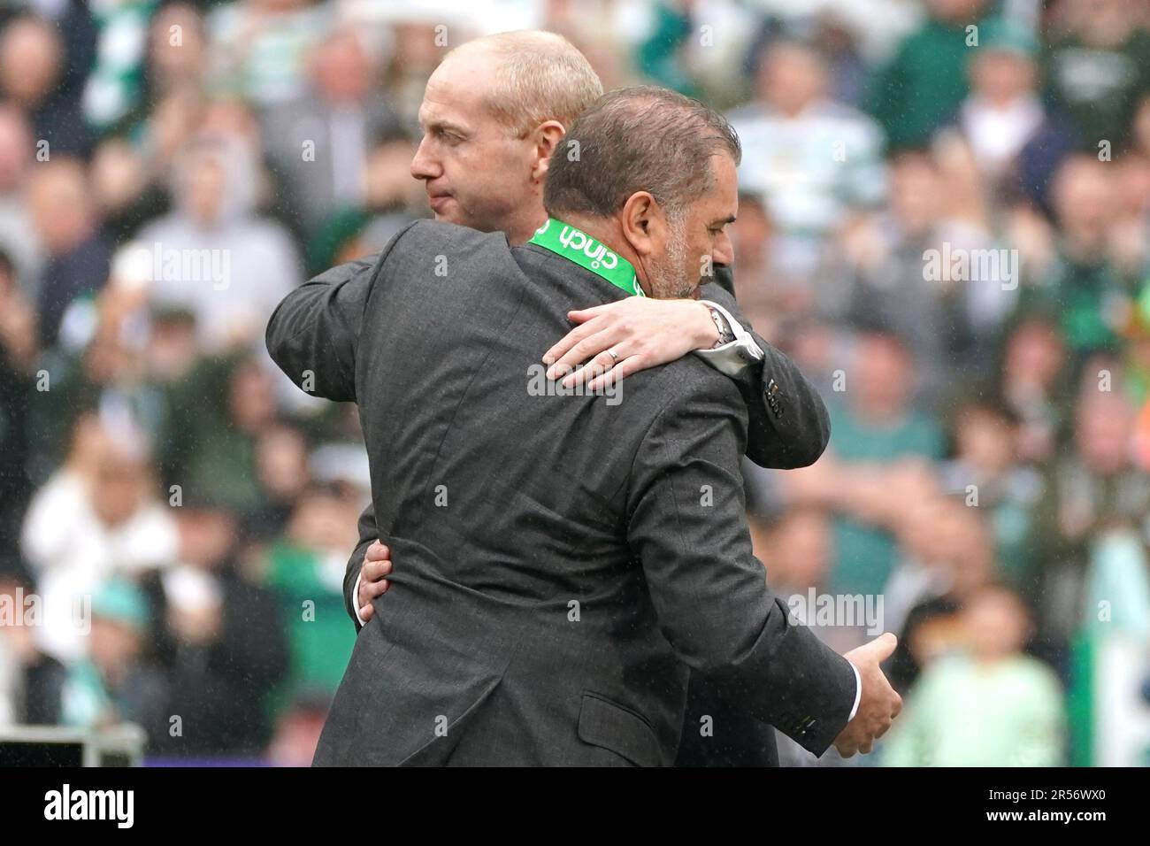 Celtic Chief Executive Michael Nicholson and Celtic manager Angelos ...