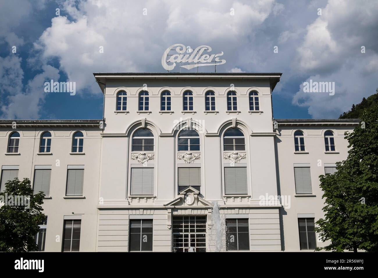 Switzerland. Canton Fribourg. Broc. Nestle factory Stock Photo - Alamy