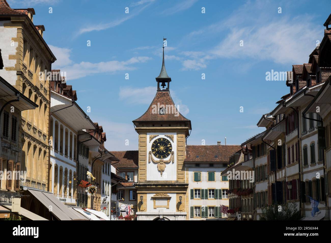 Switzerland. Canton Fribourg. Murten. Morat. bern gate Stock Photo - Alamy