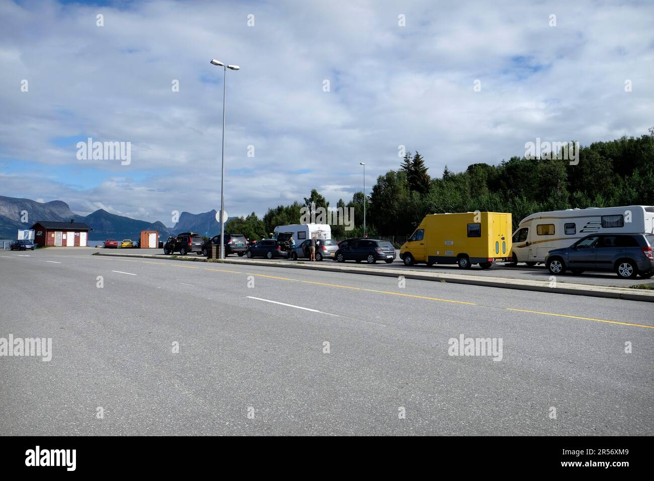 Norway. Ferry from Bognes to Lodingen Stock Photo - Alamy