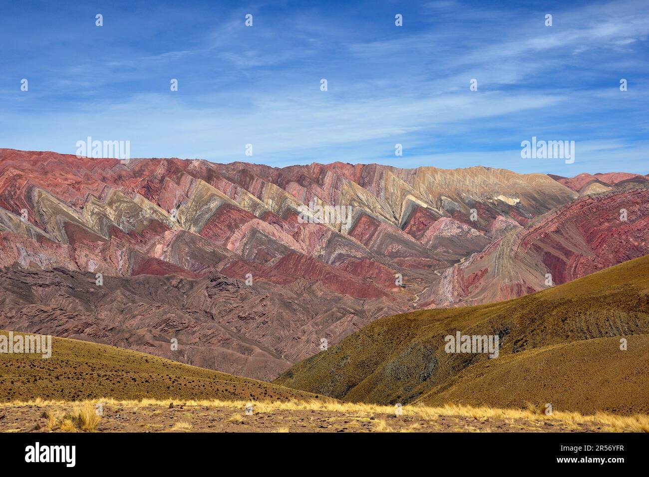 Argentina. Salta region. Humahuaca. Hornocal Paleta del Pintor Stock ...