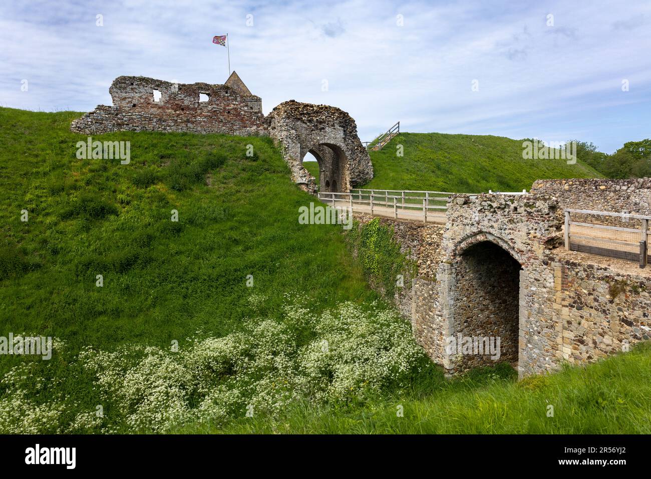 Castle Rising is a well preserved ruined castle in Norfolk, UK. Built ...