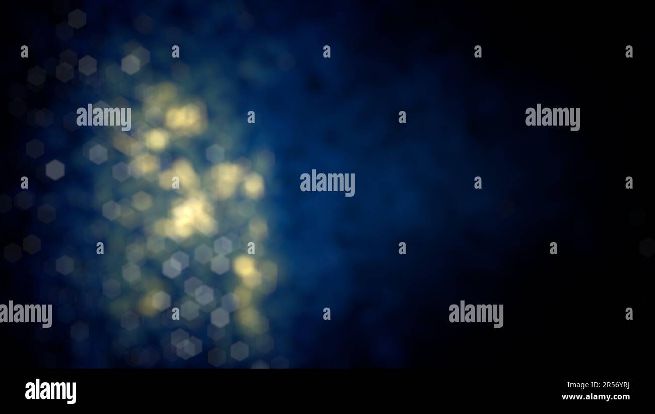 dark teal - yellow passionate delicate forms bokeh backdrop - abstract ...