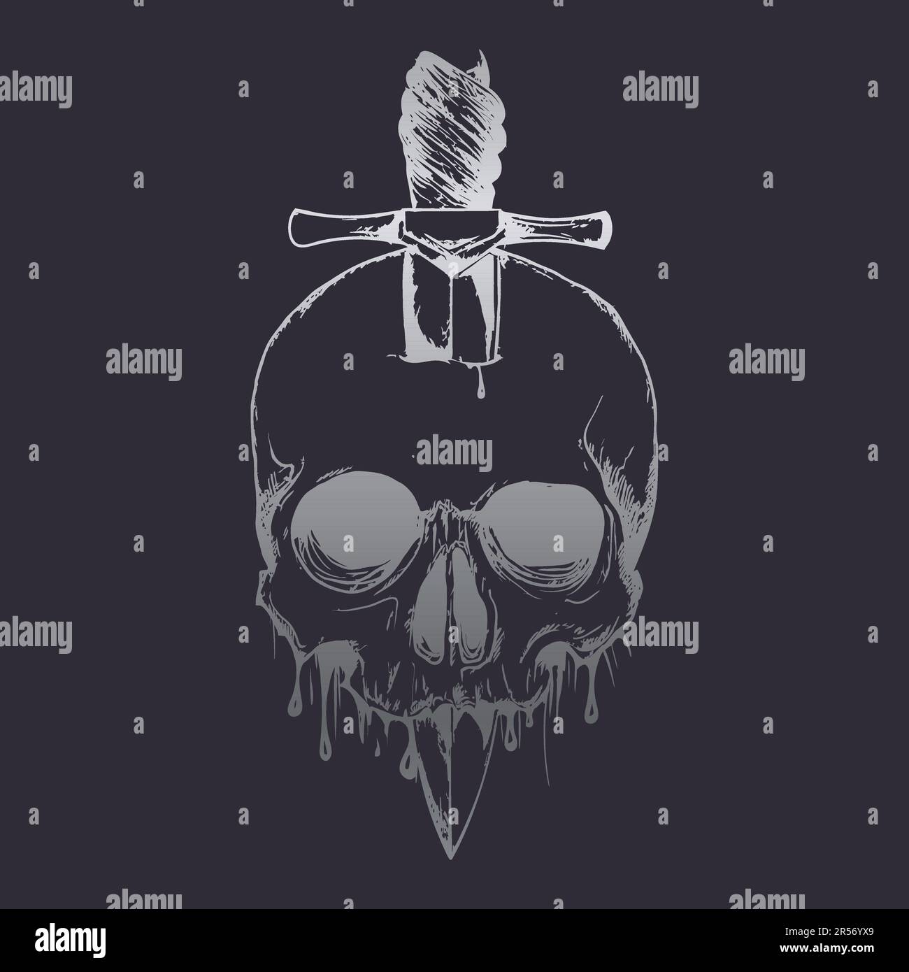Skull and bones vector design. Editable, resizable, EPS 10, vector ...