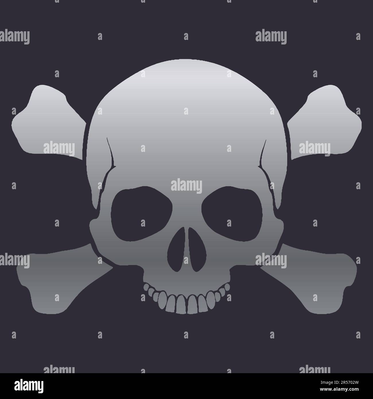 Skull and bones vector design. Editable, resizable, EPS 10, vector ...